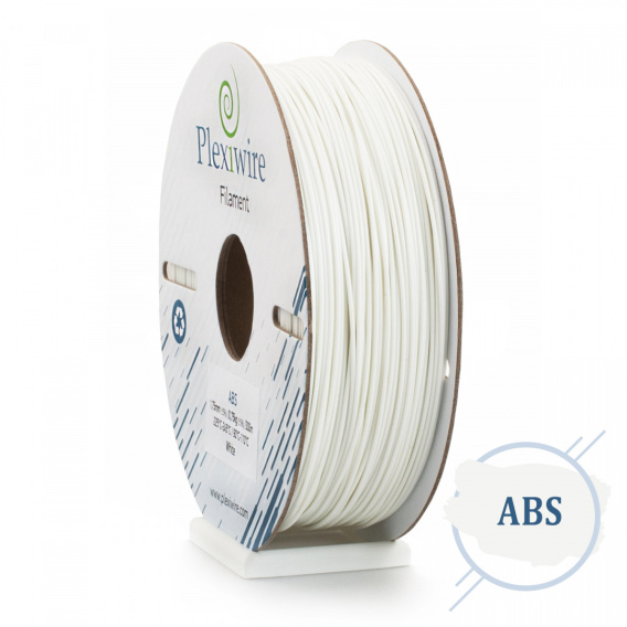 ABS Filament Plexiwire 1,75mm Biały 0.75kg/300m | Sklep internetowy Plexiwire